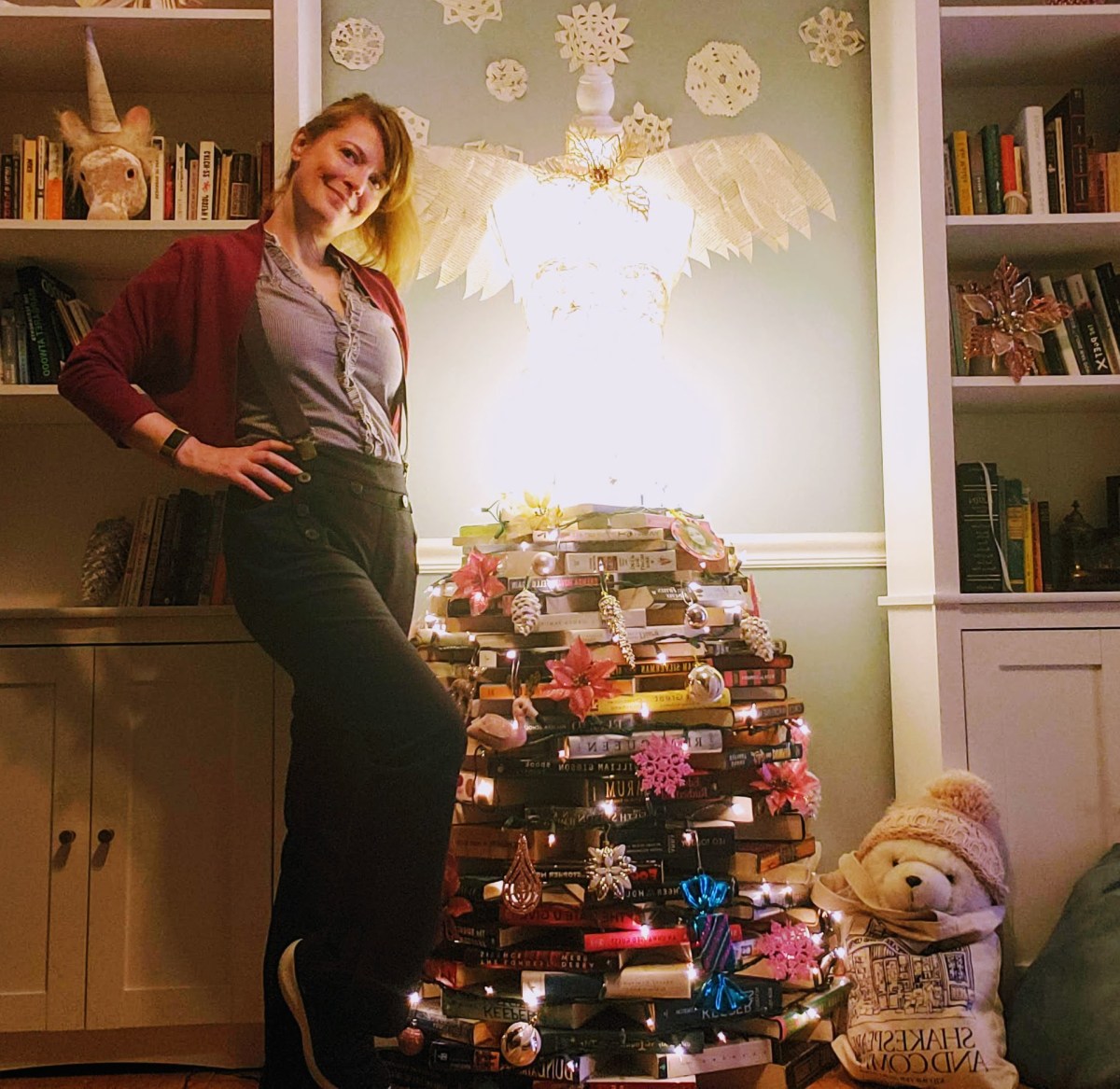 The Tale of K.L. Kranes and Her Strange Holiday Tree of Books – K.L. Kranes